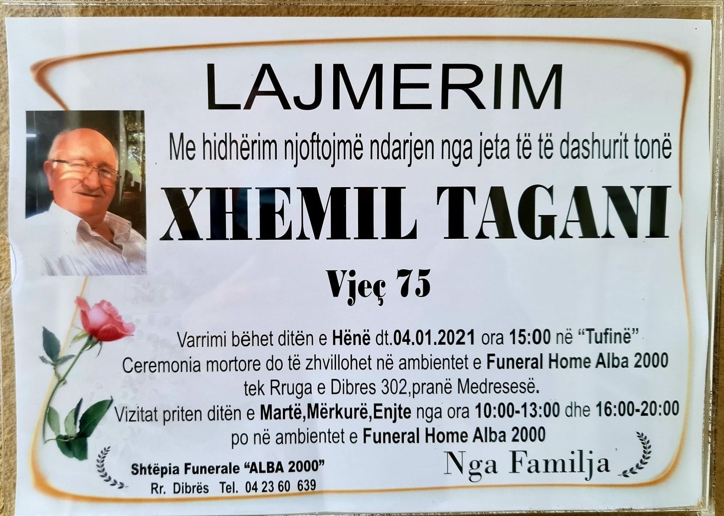 Ndërron jetë Xhemil Tagani, aktor i njohur i Teatrit dhe ...