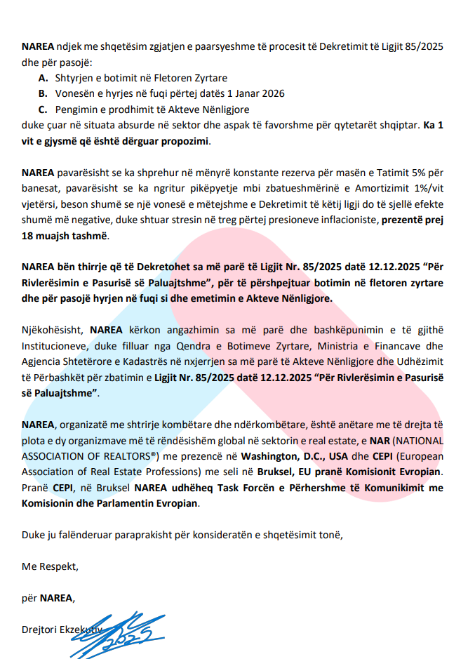 ‘Vlerësimi i pasurive të paluajtshme’, Shoqata e Pasurive të ...