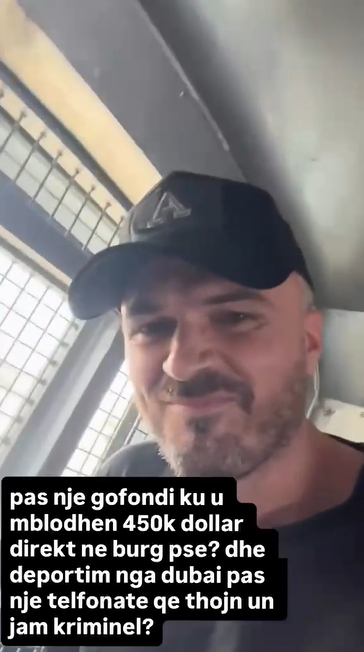 Arrestohet në Dubai Aleks Visha, publikon pamjet: Më thonë që jam ...