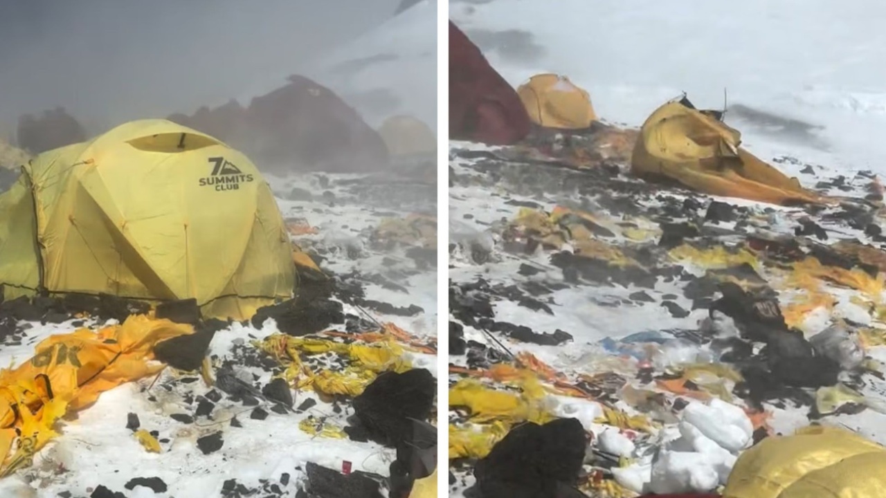 Video/ Everesti kthehet në vendgrumbullim mbeturinash, alpinistët lënë ...